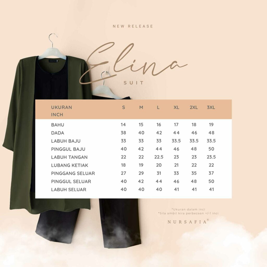 SUIT ELINA – MILK TEA – Nursafia
