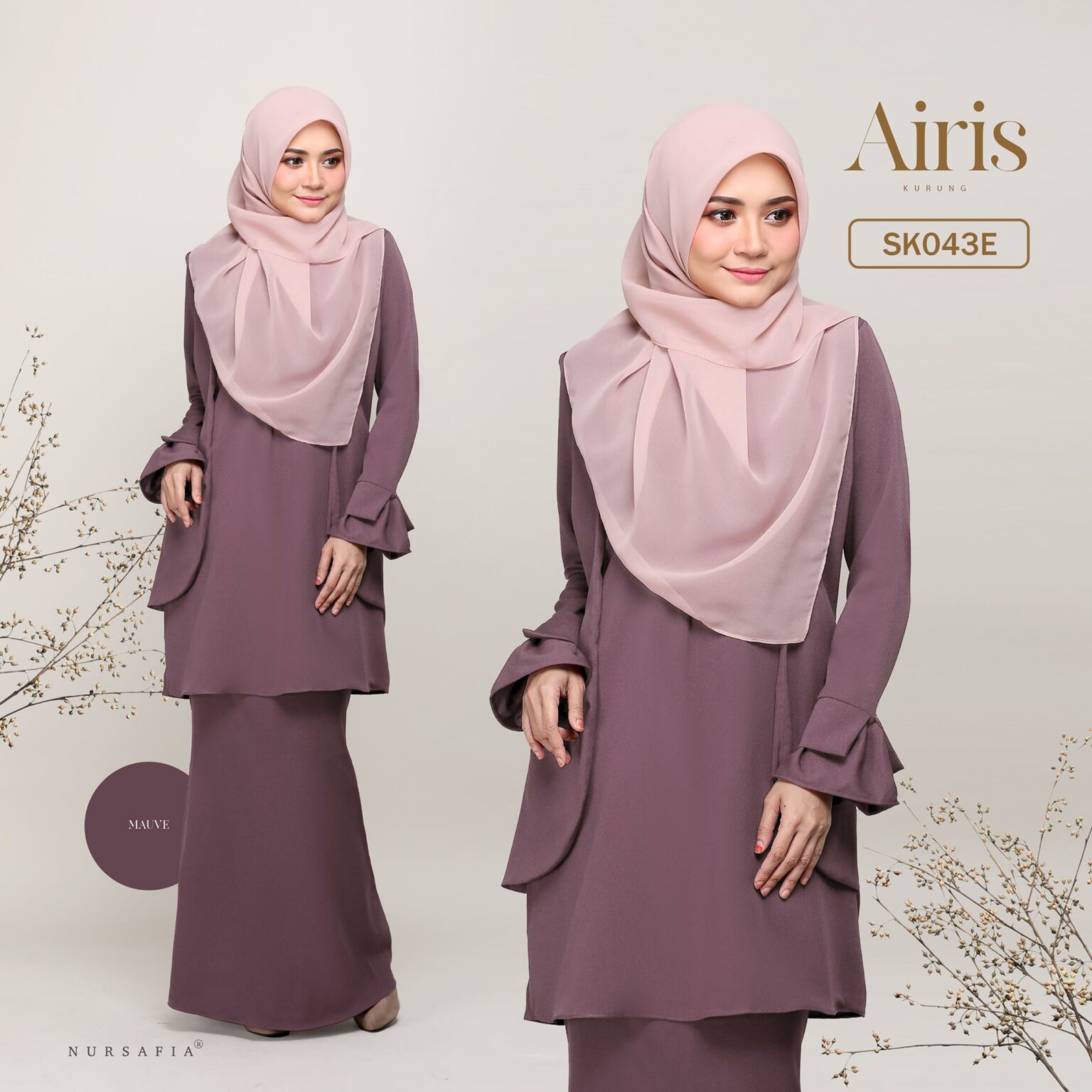 KURUNG AIRIS – MAUVE – Nursafia