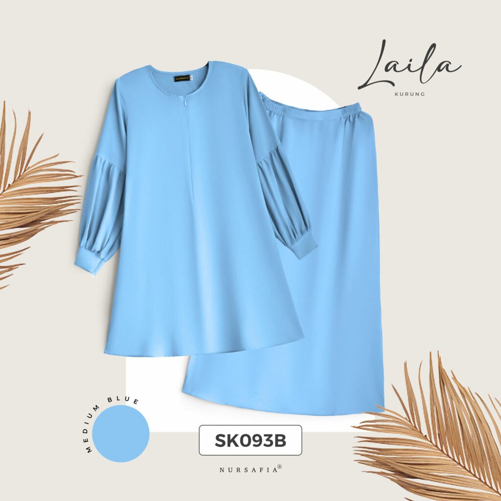 KURUNG LAILA – MEDIUM BLUE – Nursafia
