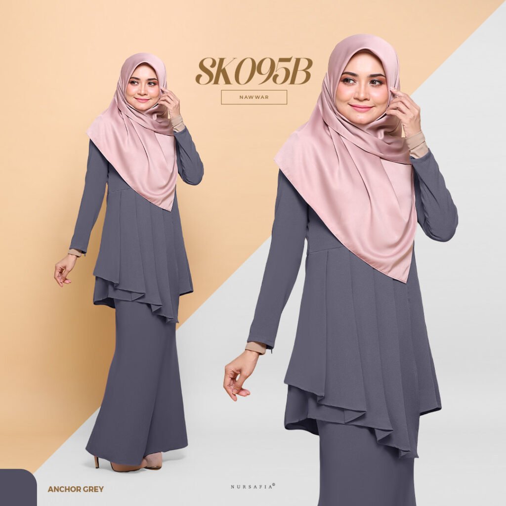 KURUNG NAWWAR – ANCHOR GREY – Nursafia