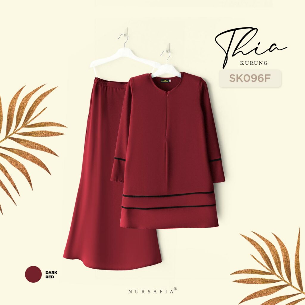 KURUNG THIA PLUS SIZE – DARK RED – Nursafia KURUNG THIA PLUS SIZE – DARK RED – Nursafia