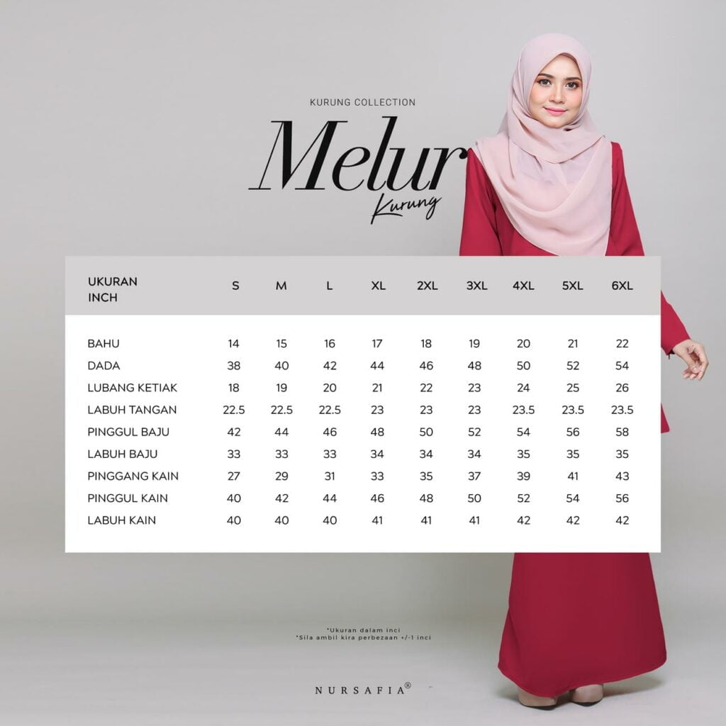 KURUNG MELUR PLUS SIZE – EGGPLANT – Nursafia
