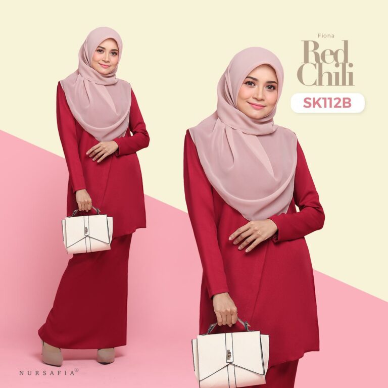 KURUNG FIONA PLUS SIZE – RED CHILI – Nursafia KURUNG FIONA PLUS SIZE – RED CHILI – Nursafia