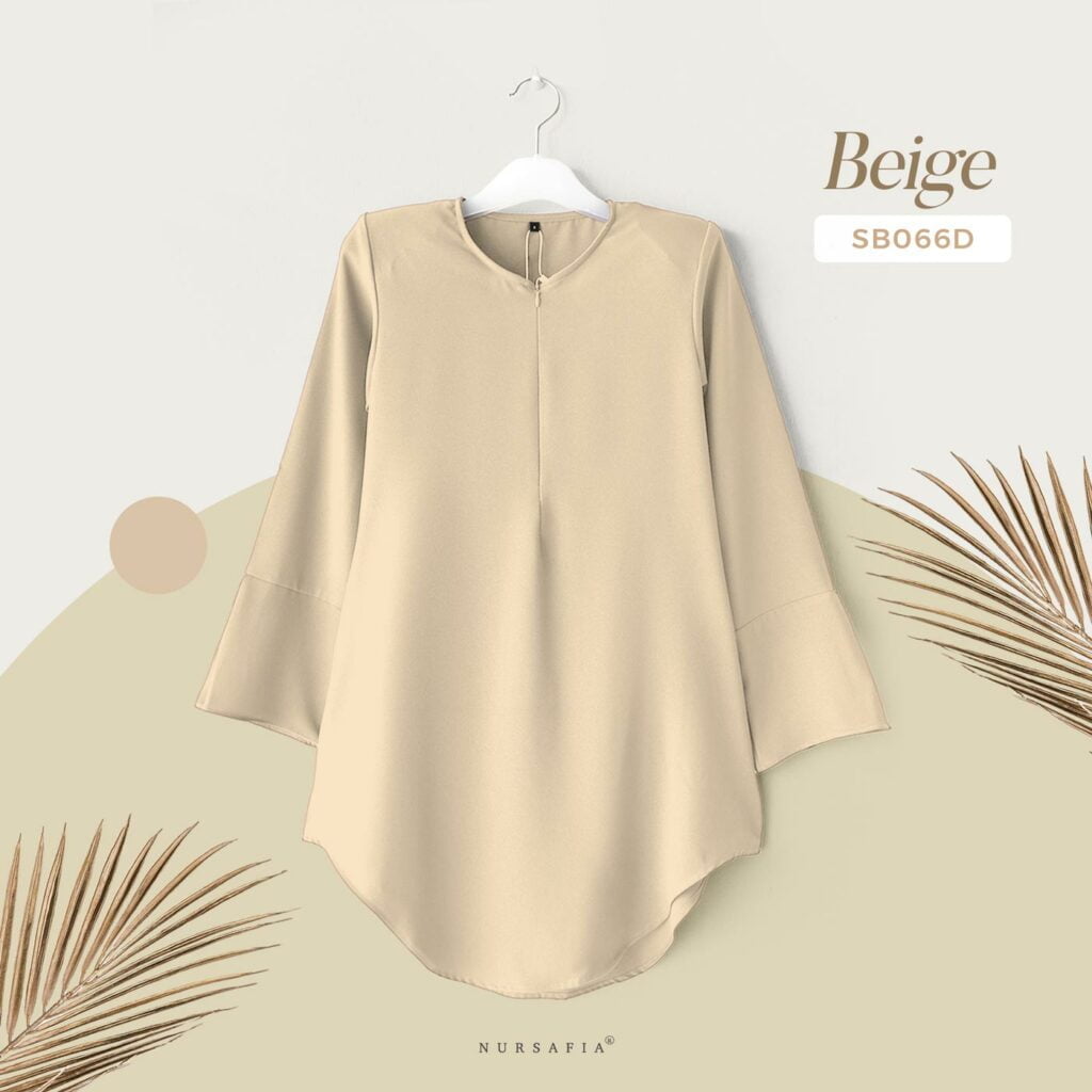 BLOUSE SAFWAA – BEIGE – Nursafia